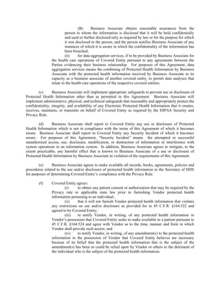 Sample Business Associate Agreement | PDF