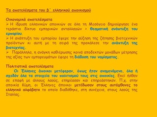 B' Aποικισμός | PPTX