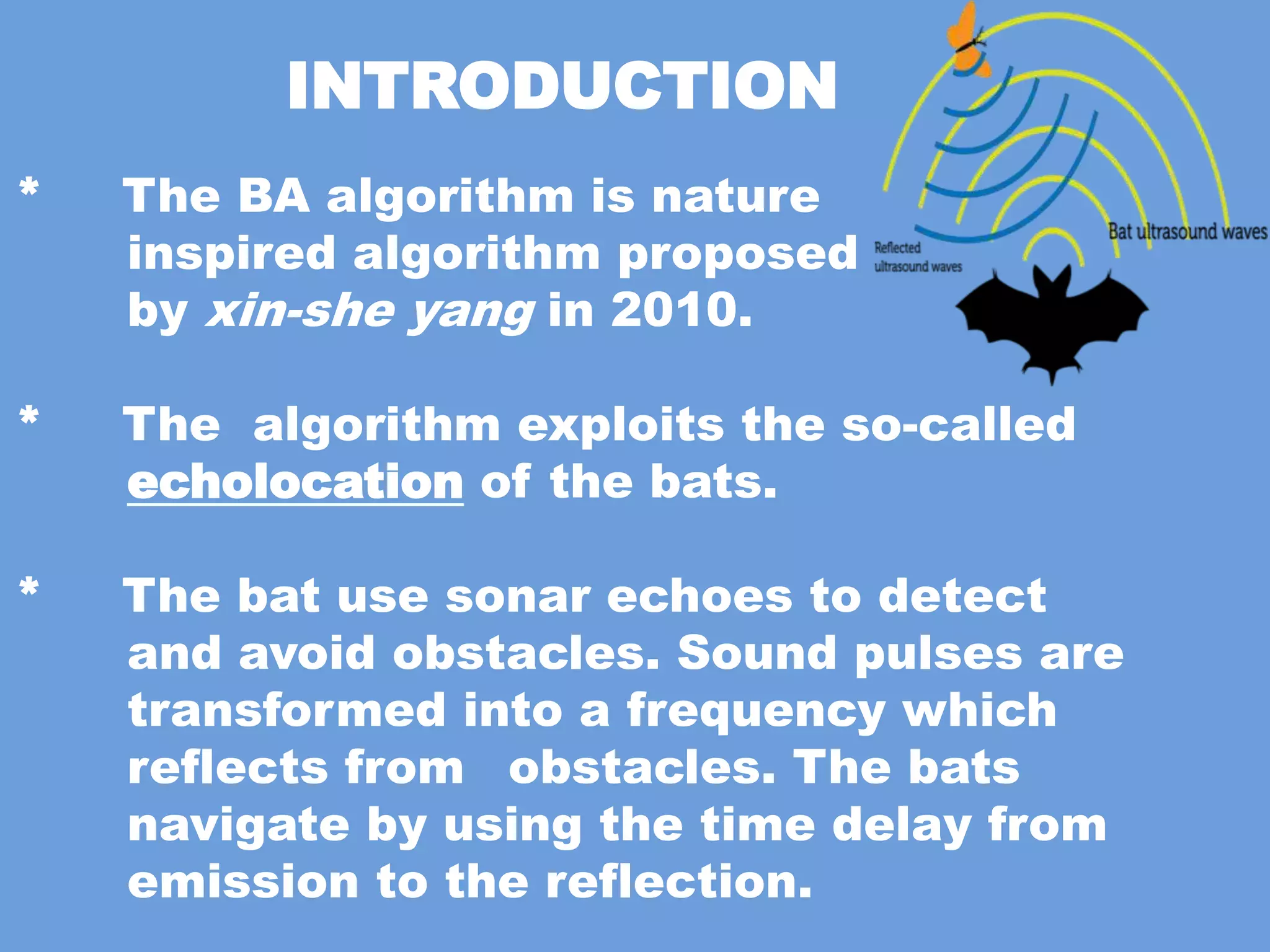 BAT Algorithm | PPTX