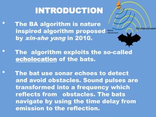 BAT Algorithm | PPTX