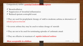 Pharmacotherapy of Bronchial Asthma | PPTX