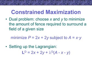 Constrained Maximization | PPT