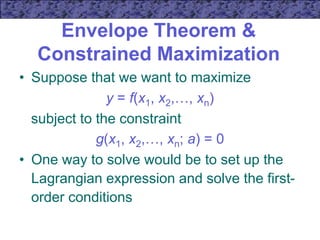 Constrained Maximization | PPT