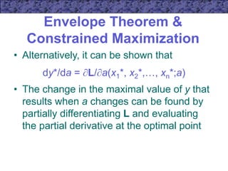 Constrained Maximization | PPT