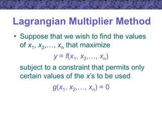 Constrained Maximization | PPT