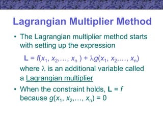 Constrained Maximization | PPT