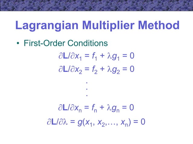 Constrained Maximization | PPT