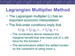 Constrained Maximization | PPT