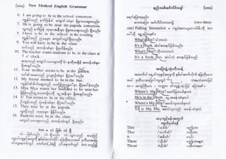 New Method English Grammar နည်းသစ် အင်္ဂလိပ်သဒ္ဒါ - အရှင်သုမန BA | PDF