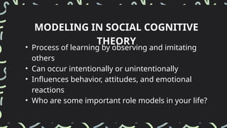 Albert Bandura's Social Cognitive Theory | PPTX
