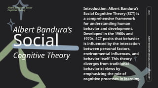Albert Bandura's Social Cognitive Theory | PPTX