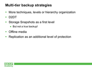 Basic principles of backup policies by Andrea Mauro, Backup Academy | PPTX