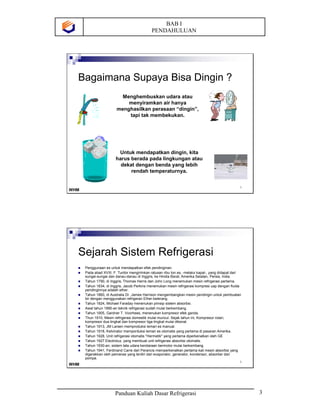 Bahan Ajar Refrigerasi Dasar | PDF