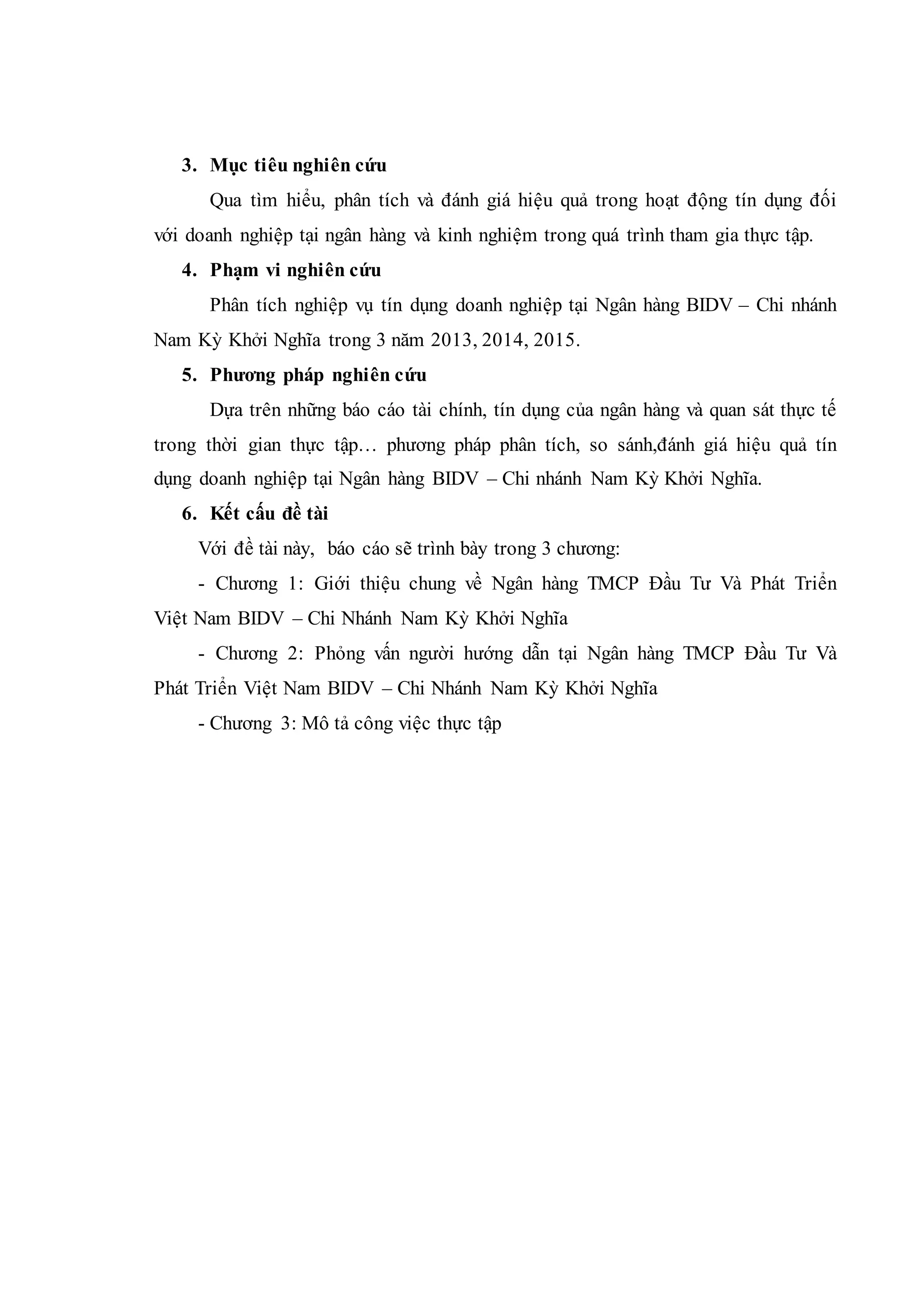 PHÂN TÍCH BÁO CÁO HOẠT ĐỘNG CHO VAY CỦA NGÂN HÀNG TMCP ĐẦU TƯ VÀ PHÁT TRIỂN VIỆT NAM – CHI NHÁNH ...
