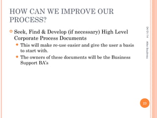 Ba process design presentation | PPT