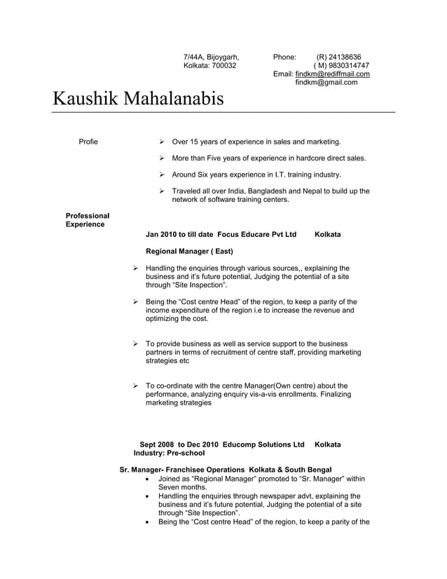 Resume_kaushik (1) | PDF