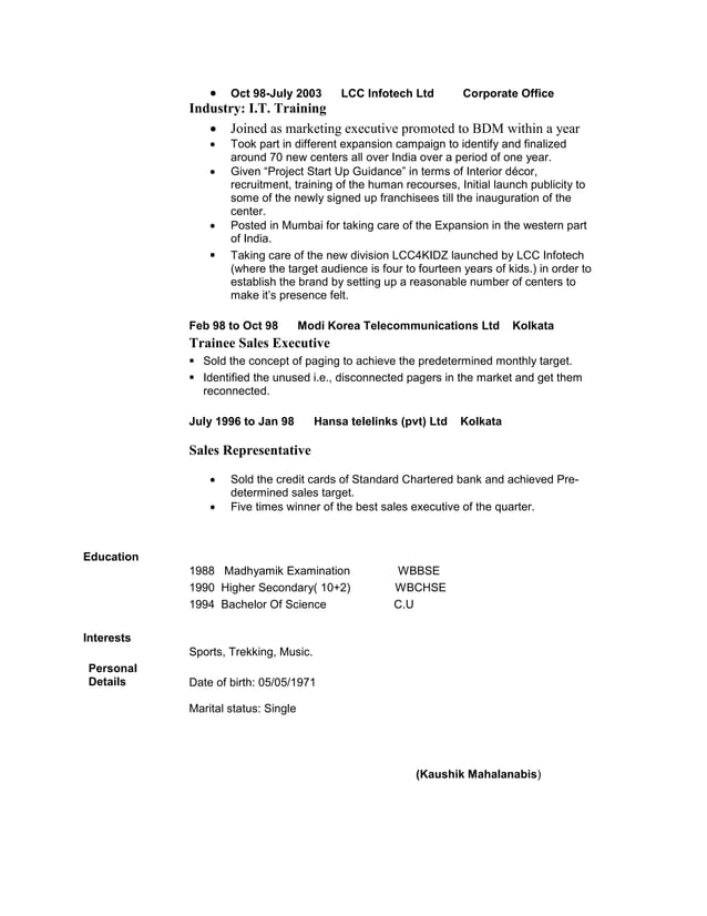 Resume_kaushik (1) | PDF