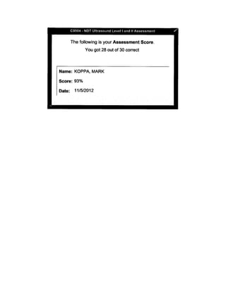 AA UT Level II Certs | DOCX