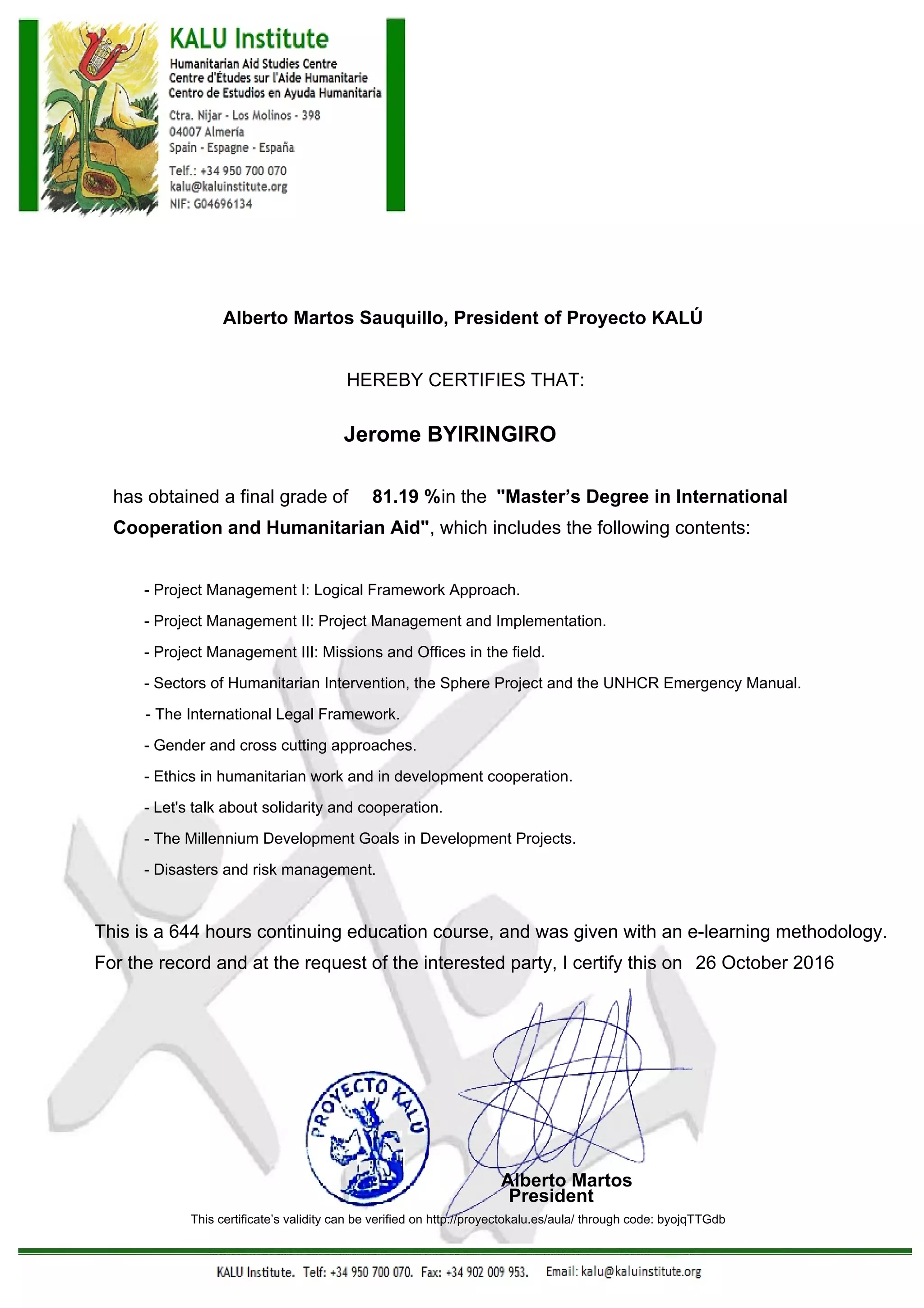 Master_s_Certificate_A4_Portrait_with_Course_Contents_and_Final_Grade | PDF | Education