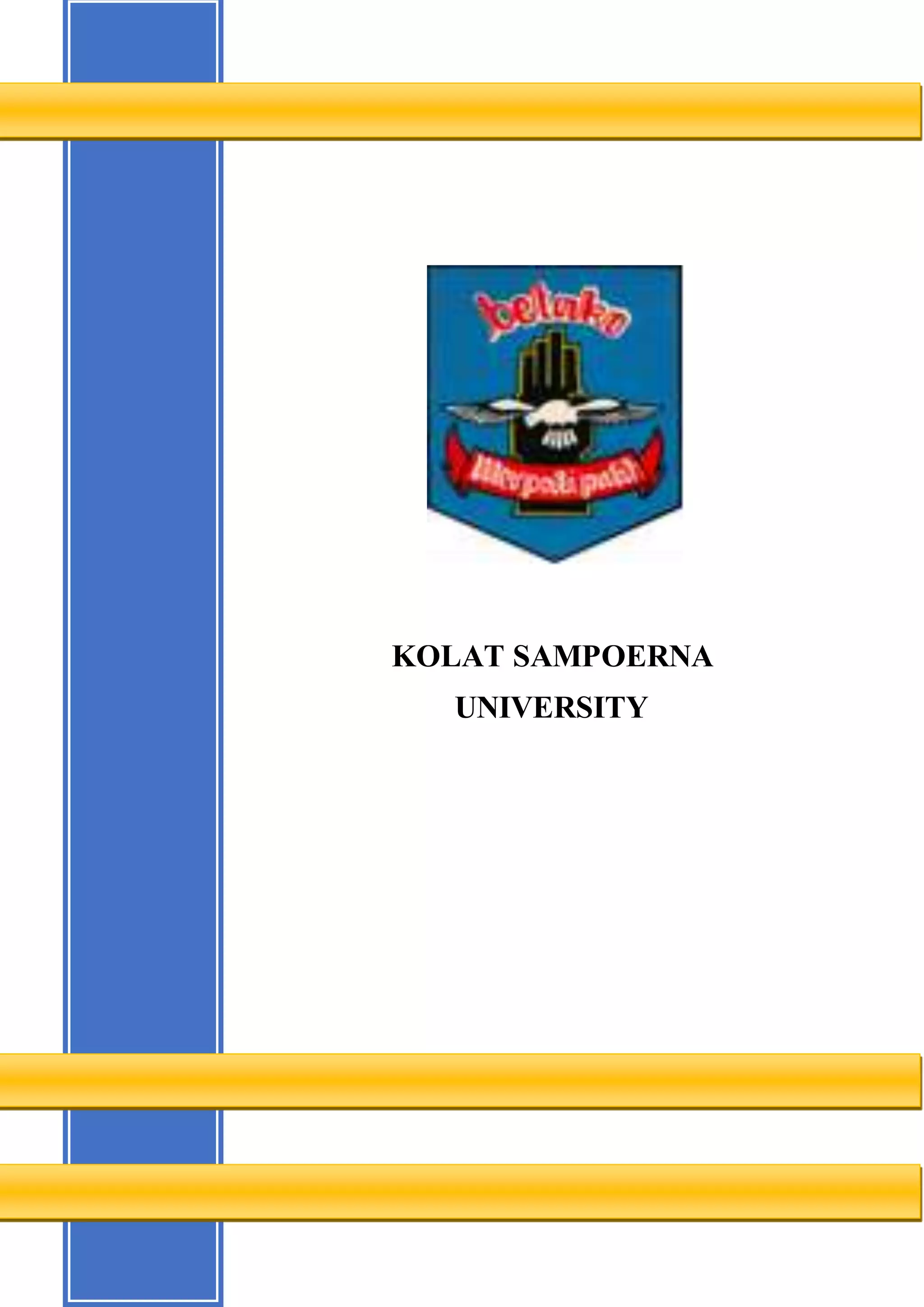 SOP KOLAT SAMPOERNA UNIVERSITY | PDF