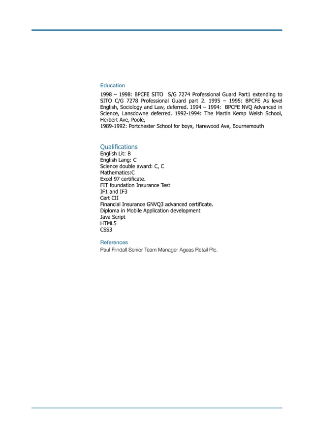 Cv5 | PDF | Business | Business and Finance