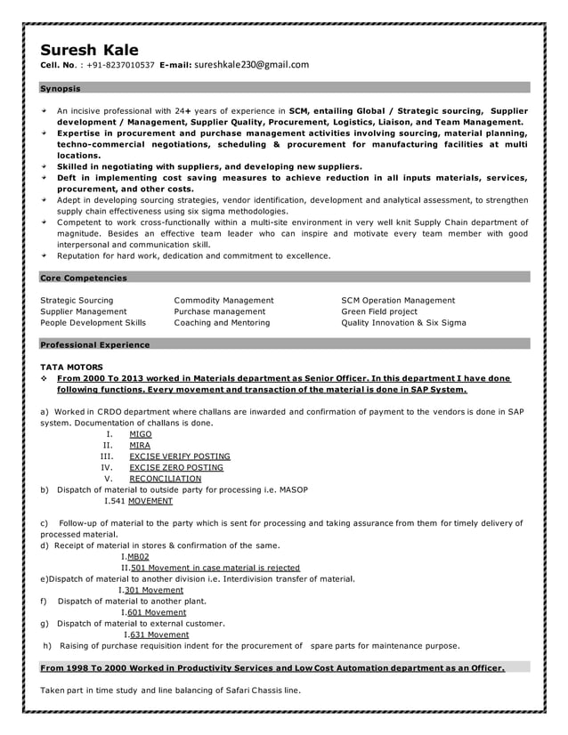 CV_ SURESH_ KALE | PDF CV_ SURESH_ KALE | PDF