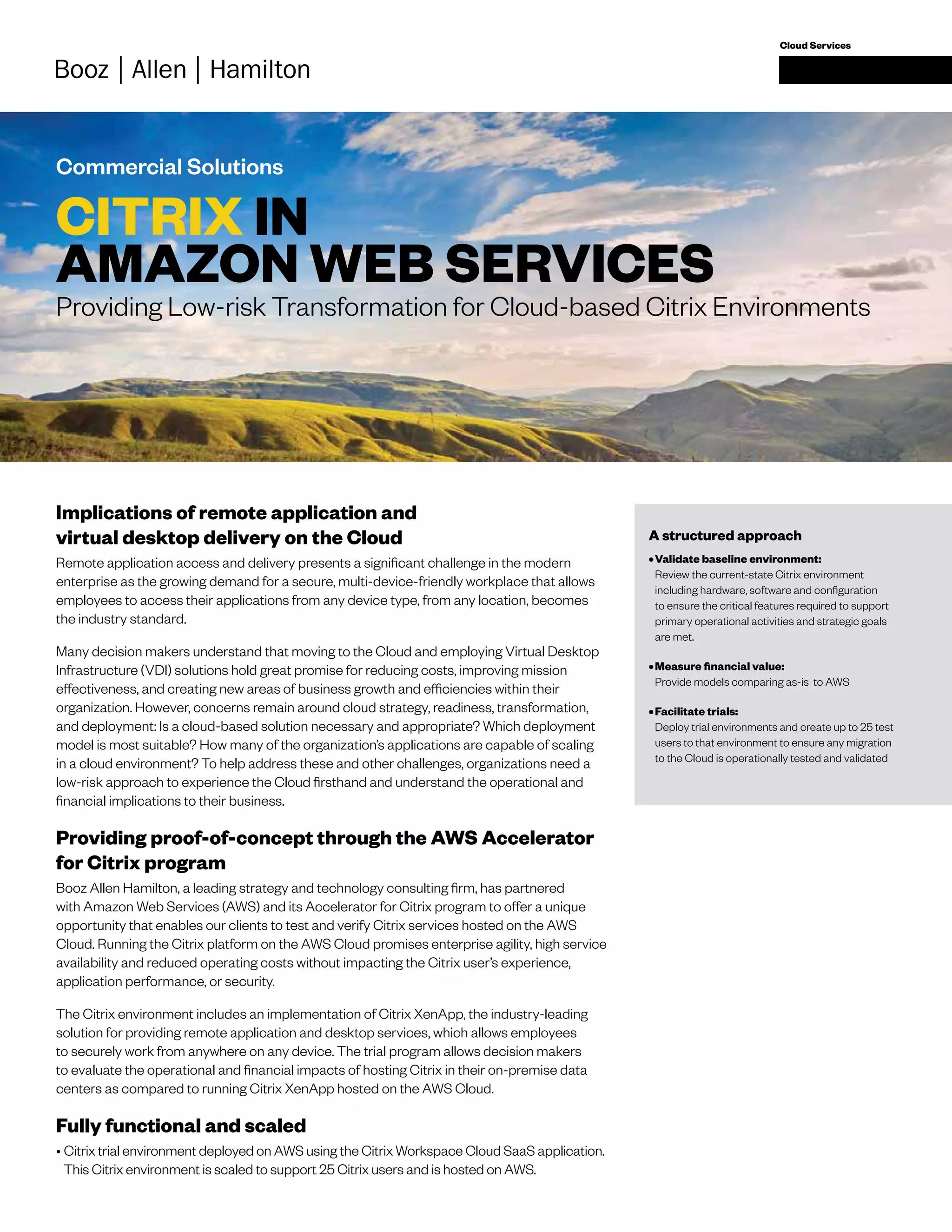 CITRIX IN AMAZON WEB SERVICES | PDF | Cloud Computing | Internet