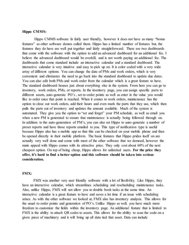 Software Recommendation | PDF