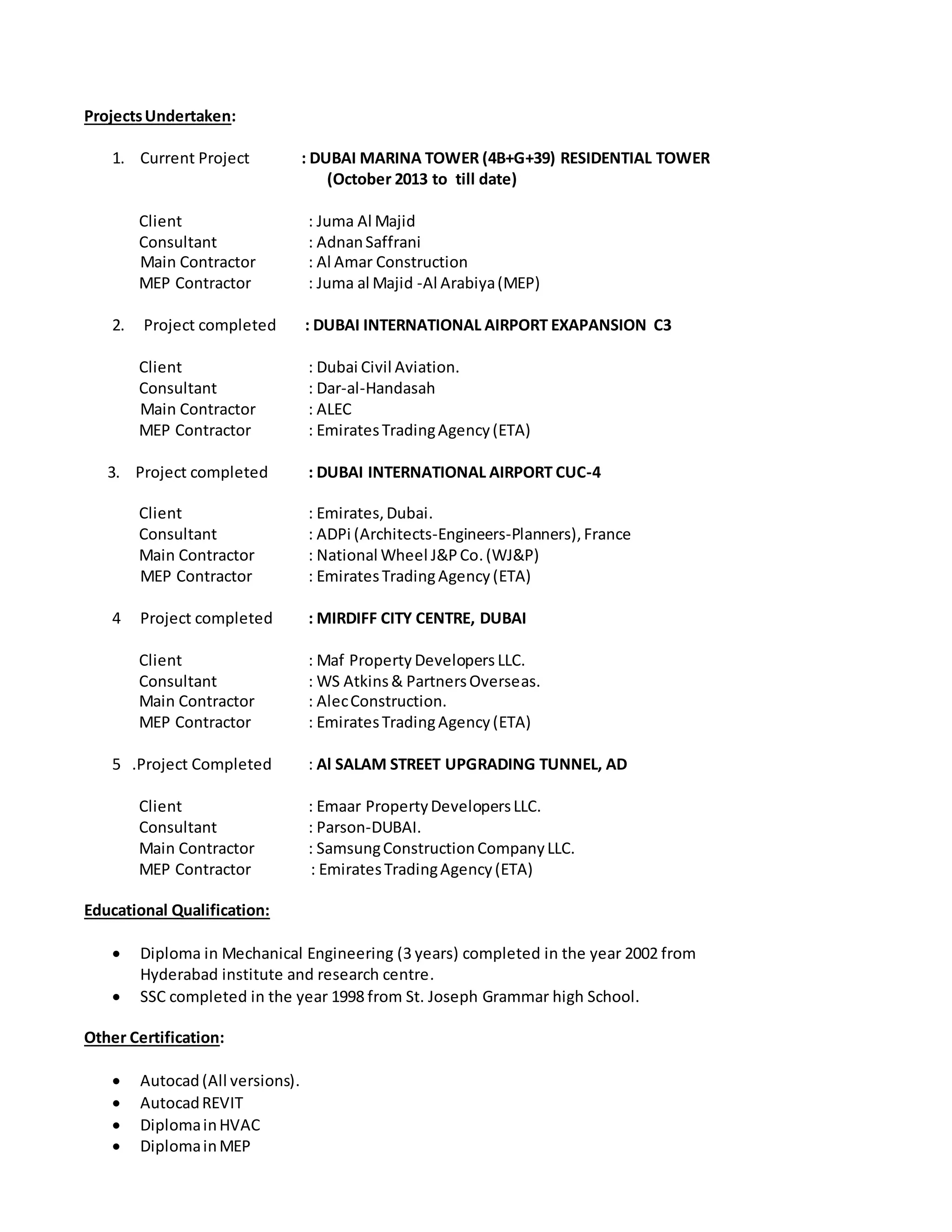 Mohammed Abdul Mujeeb (CV) | DOCX