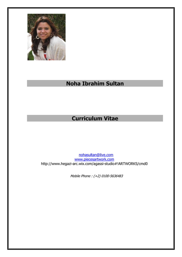 noha_sultan_CV | PDF
