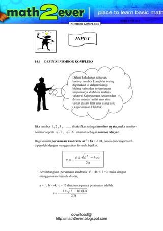 Ba201 chapter -1-complex number | PDF