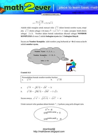 Ba201 chapter -1-complex number | PDF