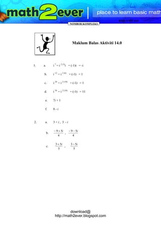 Ba201 chapter -1-complex number | PDF