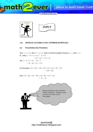 Ba201 chapter -1-complex number | PDF