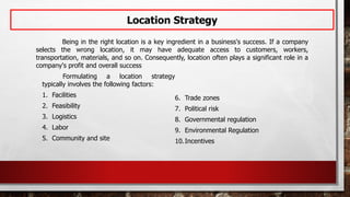 BA205 -POM_TOPIC 9-PROCESS SELECTION, FACILITIES LAY-OUT AND LOCATION ...