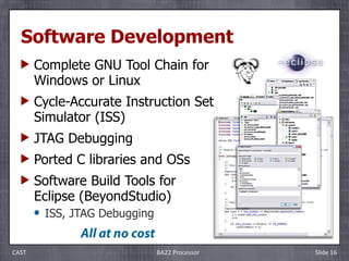 CAST BA22 32-bit Processor - SoCIP Design Seminar, 2/1/12 | PPT