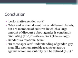 Performing Gender Identity | PPTX