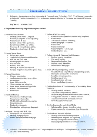 My CV1 | PDF