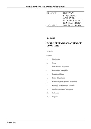 ba2487_early thermal crack width check of concrete | PDF
