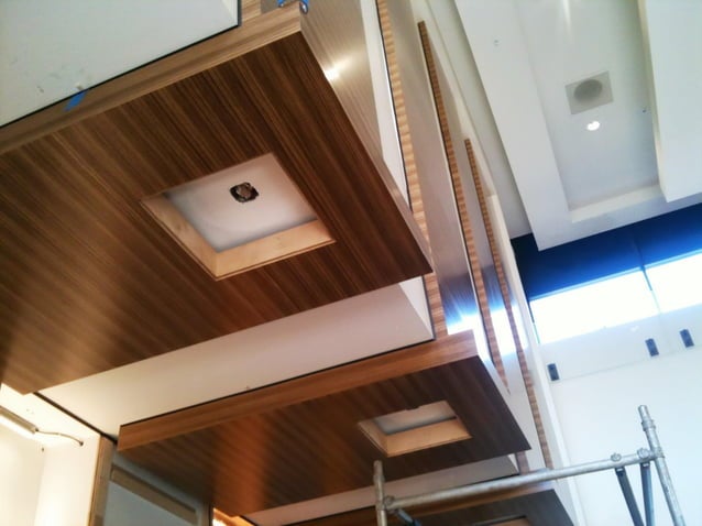 Fabrication of Reception Millwork