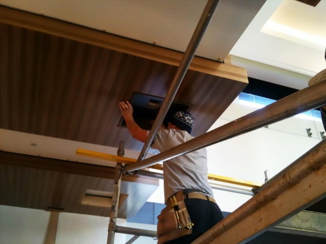 Fabrication of Reception Millwork