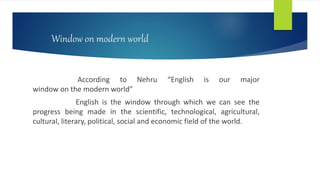 Importance of English Language in India | PPTX