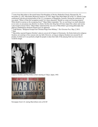 General Douglas MacArthurs' Faith in Practice as SCAP of Japan, 1945 ...