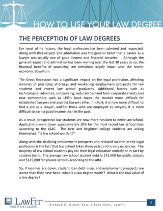White Paper (How to Use Law Degree) 9.18.14) | PDF