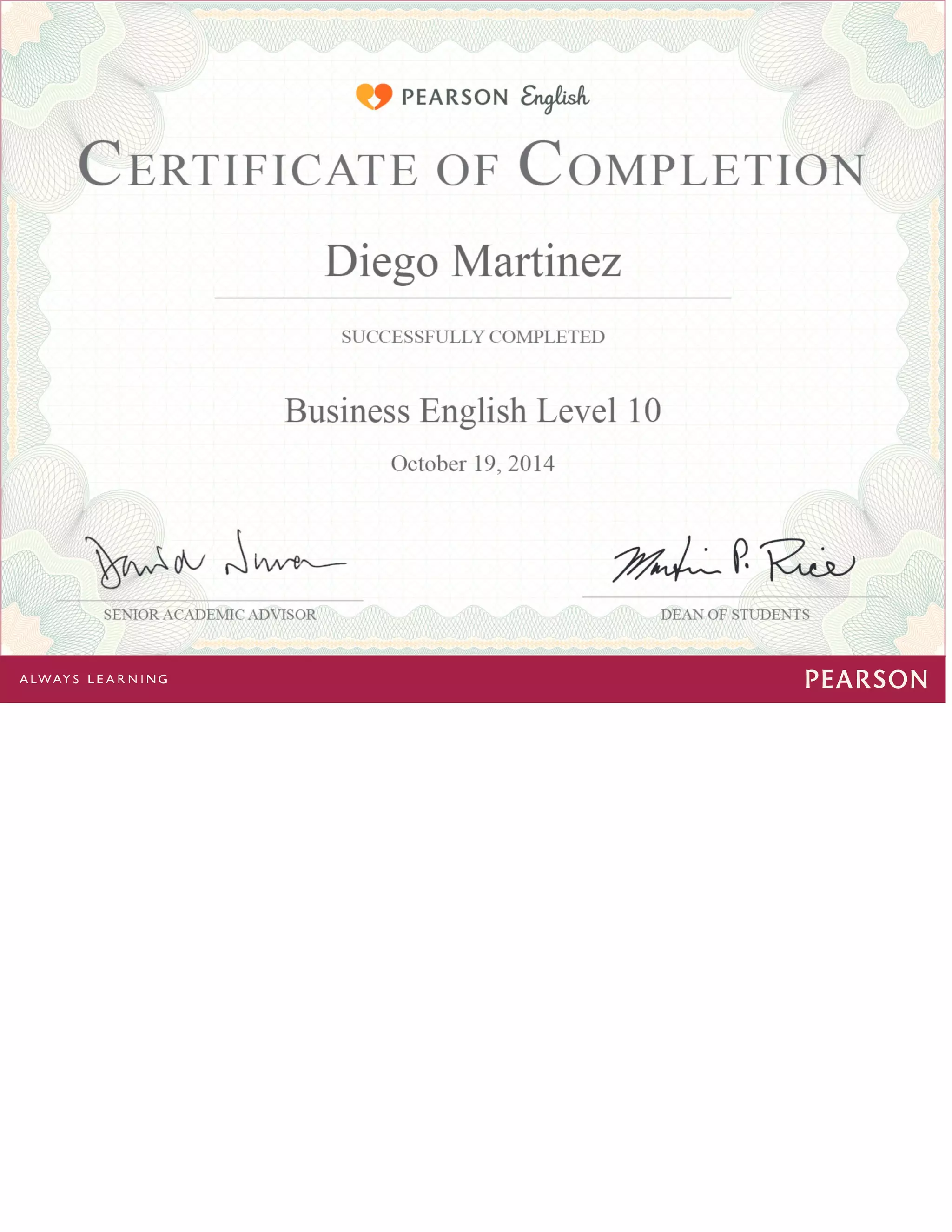 PearsonEnglishLevel10 | PDF