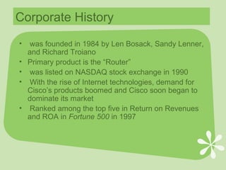 Ba401 Cisco Systems, Inc | PPT