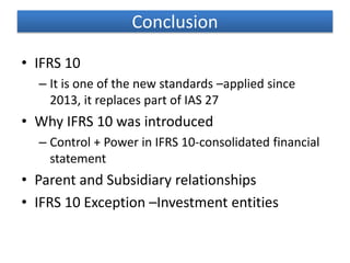 Ba 412 ifrs 10 | PPTX