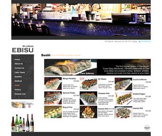 Ebisu restuarant website | PPT