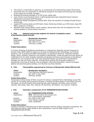 CV_Haneef_Aerospace Engineer | PDF