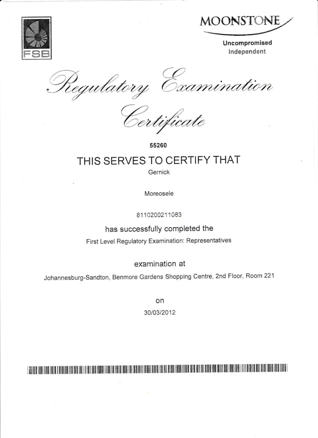 RE Certificate | PDF